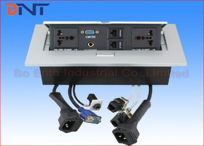 Chine De place de bureau de bruit prises argentées en alliage de zinc avec la prise de courant 265*130mm à vendre