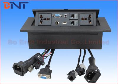 China Desktop-Knall des Quadrat-220V herauf Netzstecker-Zink-Legierung für Computer-Versorgung zu verkaufen