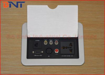 China Desktop Manual Flip Up Conference Table Power Hub 220V Universal Standard for sale