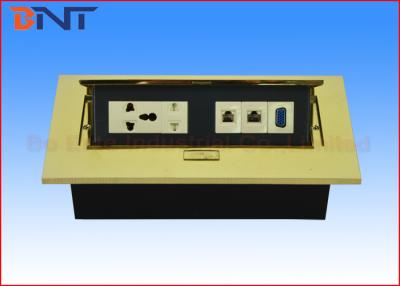 China Entfernbarer Knall-oben Tischplattennetzstecker mit RJ45 Netz-Verbindungsstück CAT 6 zu verkaufen