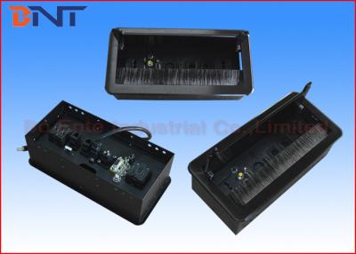 China Luxurious Office Tabletop Flip Up Power Outlet Box , Conference Table Power Center for sale