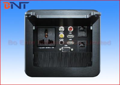 China Smart Compact Manual Flip Up Power Outlet For Conference Room Table for sale