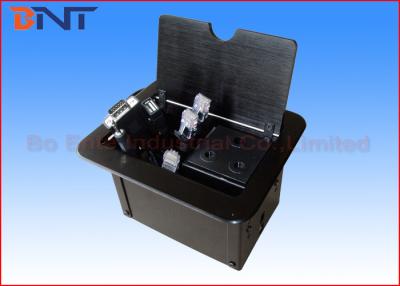 China Universal Standard Manual Flip Up Power Outlet With VGA / USB / RJ45 for sale