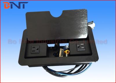 China Round Corner Manual Flip Up Power Outlet With 1.5 Meter Cable Connectors for sale