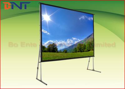 China High Transparent Rear Projection Projector Screen For 100 Inch Portable Fast Fold Screen for sale