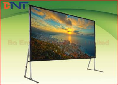 China 3D High Gain Fast Fold 16:9 120 Inch Projector Screen With Stand for sale