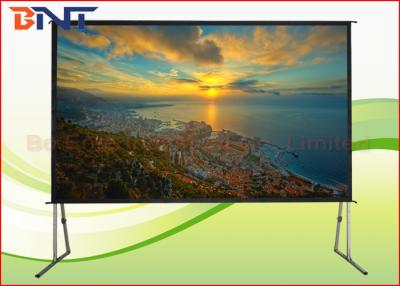 China Larger Room Front Rear Fast Fold Projector Screen 300 Inch With Aluminum Frame for sale