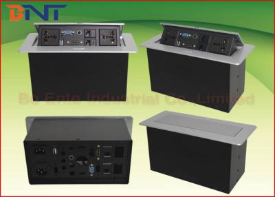 Chine Le bureau en alliage de zinc de BNT sautent des prises pour le Cubby de câble de Tableau 266 * 118 millimètres à vendre