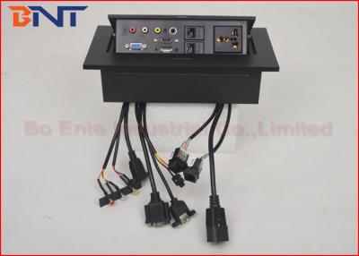 Chine Le bureau caché par conférence rectangulaire sautent des prises avec les câbles inférieurs de connexion à vendre