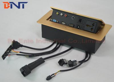 Chine De Rose Gold Surface Panel Conference de dessus de table de bruit boîte de prise de puissance avec 30 prises de cm à vendre