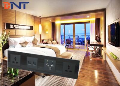 China High Class 4 Way Wall Socket Plates With HDMI / RJ45 / RJ11 Input Port for sale