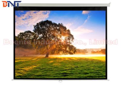 China Matte White Manual Projection Projector Screen 100 Inch for Office / Home for sale