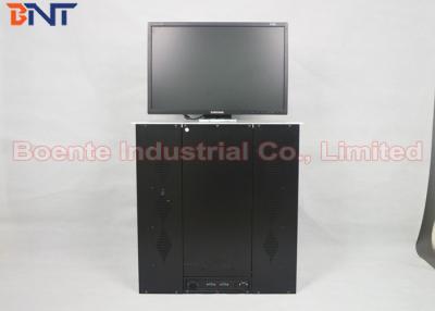 China 22 Inch Aluminum Alloy Brushed Panel LCD Motorized Lift With RS232 Central Control Sliver for sale