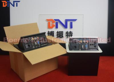 Cina Incavi di potere da tavolino idraulici/sbocco elettrico di pop-up con USB/collegamento fondo VGA/di HDMI in vendita