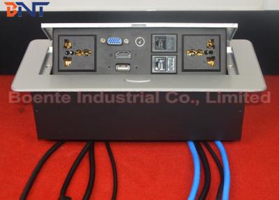 Chine Bureau fait adapté aux besoins du client bruit caché de bureau vers le haut des prises de puissance CAT6/HDMI à vendre