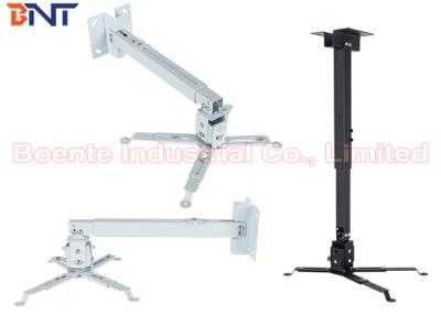 China Smart Office Projector Cold Rolled Steel Dual Projector Ceiling Retractable Mount Kit Bracket 43~65 cm for sale