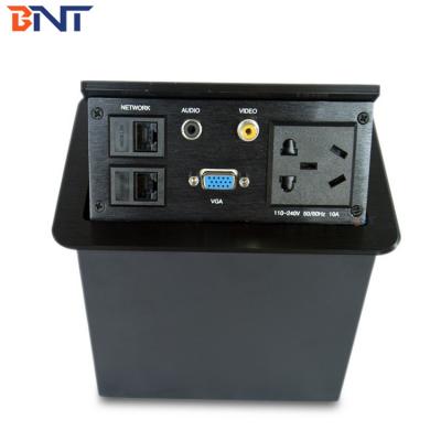 China Konferenzraum AV Desktop Power Pop Up Steckdosen mit Audio / Video / VGA zu verkaufen