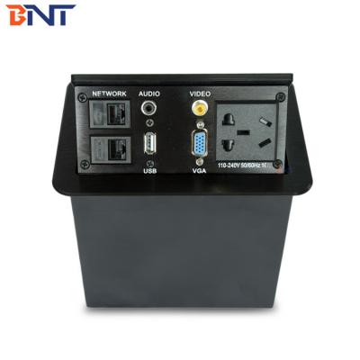 Cina Sottili di alimentazione per desktop pneumatici pop-up con USB / rete / audio 3.5 in vendita