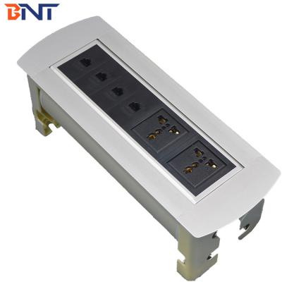 China UK Standard Conference Table Outlet , Rotatable Tabletop Interconnect Box for sale