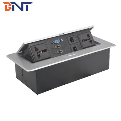 中国 220V スクウェア デスクトップ ポップアップ 電力プラグ コンピュータ用亜鉛合金 販売のため
