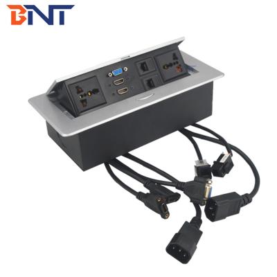 中国 220V スクウェア デスクトップ ポップアップ 電力プラグ コンピュータ用亜鉛合金 販売のため