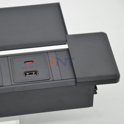 China CE Approved Desktop EU Power Outlets Tabletop Socket 3 AC Outlets USB Port for sale