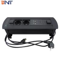 China Round Corner Flip Up Plug Sockets With 2 EU Standard Power Outlets for sale