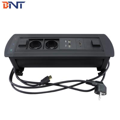 China Round Corner Flip Up Plug Sockets With 2 EU Standard Power Outlets for sale
