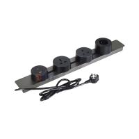 China Multi Outlets Power Rail Track Socket New Style Wall Mounted Removable Power Socket Convenient for Kitchen for sale