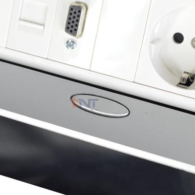 China Aluminum Alloy Pop-up Tabletop Power Socket EU power socket with Modular Configurations for sale