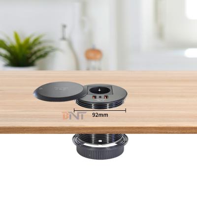 China Embedded Design Table or Sofa Power Outlet EU Standard Power Socket With 2 Type A+1 Type C Charging Ports for sale