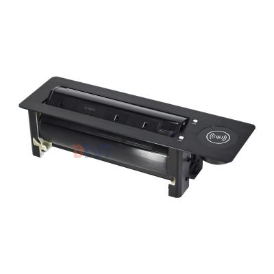 China UK Standard Custom AC Power Socket Desktop Embedded Electric Flip Socket with 2 Outlets 1 USB & 1 Type C & 1 Wireless Charger for sale