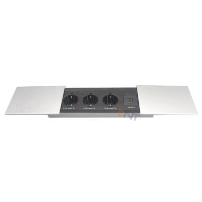 China Slip-Open Desktop Power Outlet for Desks Offices Study Rooms and Counters with Embedded Installation for sale