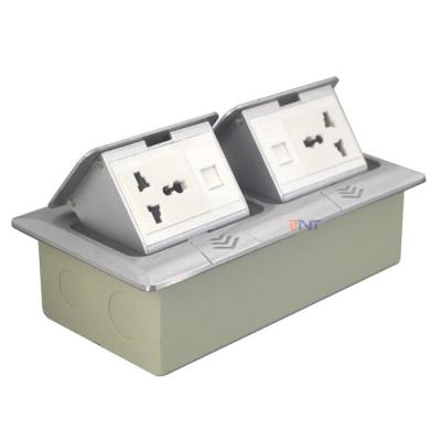 China Aluminum Alloy Pop Up Socket Slow Bounce Design for Smooth Operation Customizable Power Supply for sale