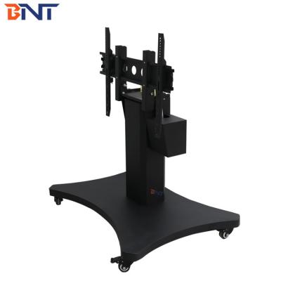 China Professional Electric Lifting Mobile TV Stand With 90 Degree Overturn Angle for sale