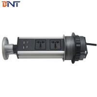 China Desktop Pop Up Power Outlet , Professional Pull Up Electrical Socket for sale