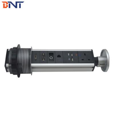 China 9CM Circle Hole Pop Up Counter Outlet Configured With HDMI Interface for sale