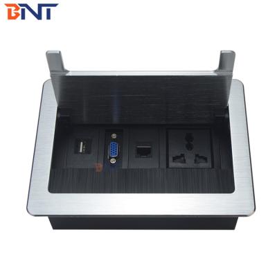 China aluminum alloy material desk power outlet with buttom case BF501 for sale