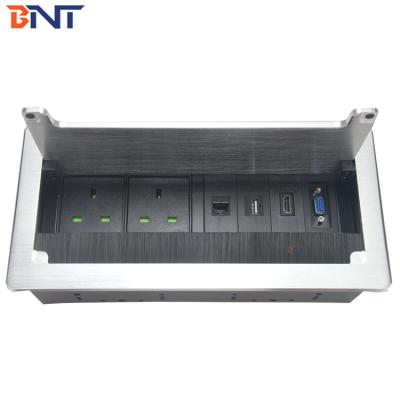 China lid buffer  design desk flip up outlet  with double universal power BF803 for sale