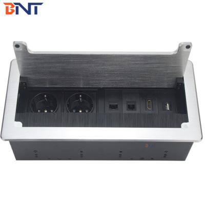 China used in office room  table flip up  hidden socket with  double EU power BF805 for sale