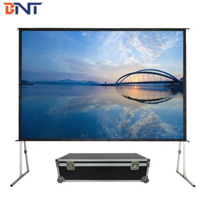 China Outdoor Fast Fold Projection Screen 100 Inch For Exhibition / Banquet / Concert for sale