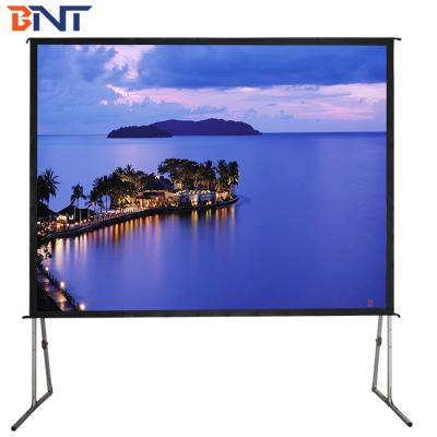 China 300 Inch Fast Fold Projector Screen With Impact Resistant Carrying Suitcase for sale