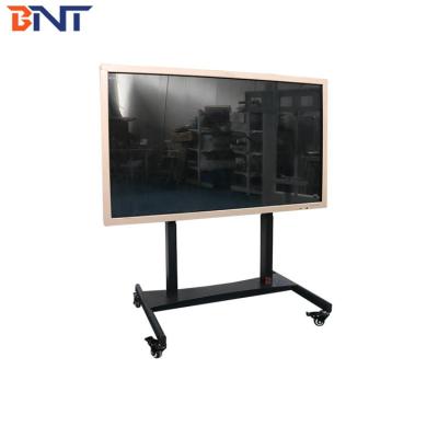 China Touch Screen Flat Screen TV Cart Black Color Production Height 60 - 125CM for sale