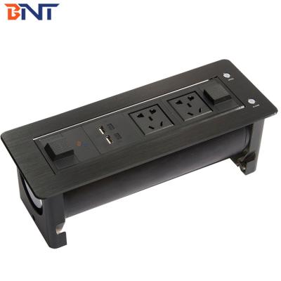 China Desk Mounted Power Sockets With Dual USB Charger for sale
