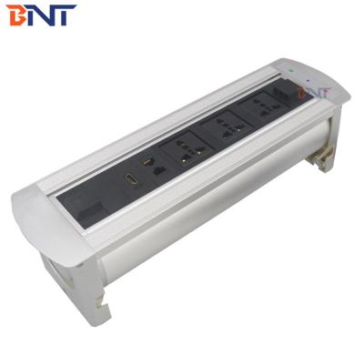 China Silver Color Conference Table Outlet , Flip Up Conference Table Electrical Box for sale