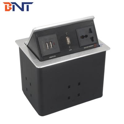 China o PNF hidráulico acima do soquete de poder para a mesa de escritório com o carregador duplo /electric do usb estala acima o soquete desktop à venda
