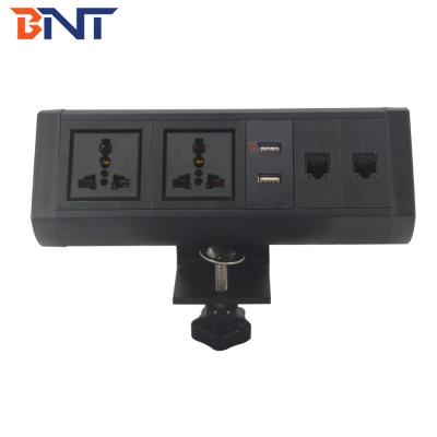 China Clamp On Desktop Power Outlet For Modern Office Multimedia Conference System for sale