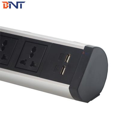 China Aluminum Alloy Modular desktop Power Outlet , Conference Table Clamp Mount Power Outlet for sale