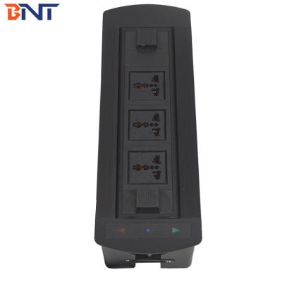 China Manual Rotatable Conference Room Table Power Outlets , Desktop Hidden Power Socket for sale
