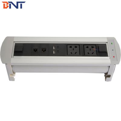 China Standard Grounding Pop Up Multimedia Desktop Socket For Conference Room for sale
